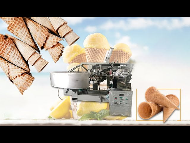 Automatic Waffle Cone Making Machine | Rotary Cone Baker
